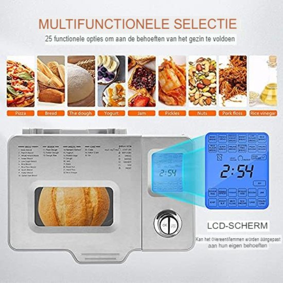 Broodmachine - Brood Machine - 550W - Zilver | bol