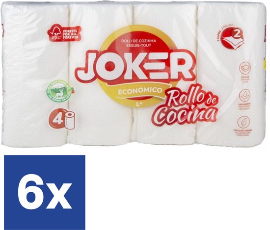 Joker Keukenrol - 6 x 4 stuks | bol