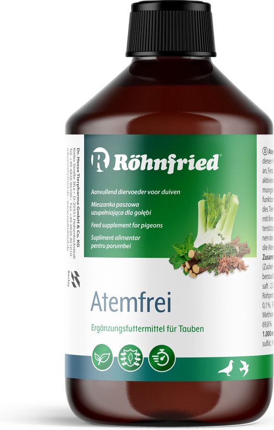 Rohnfried Atemfrei 500ml - voor postduiven | bol