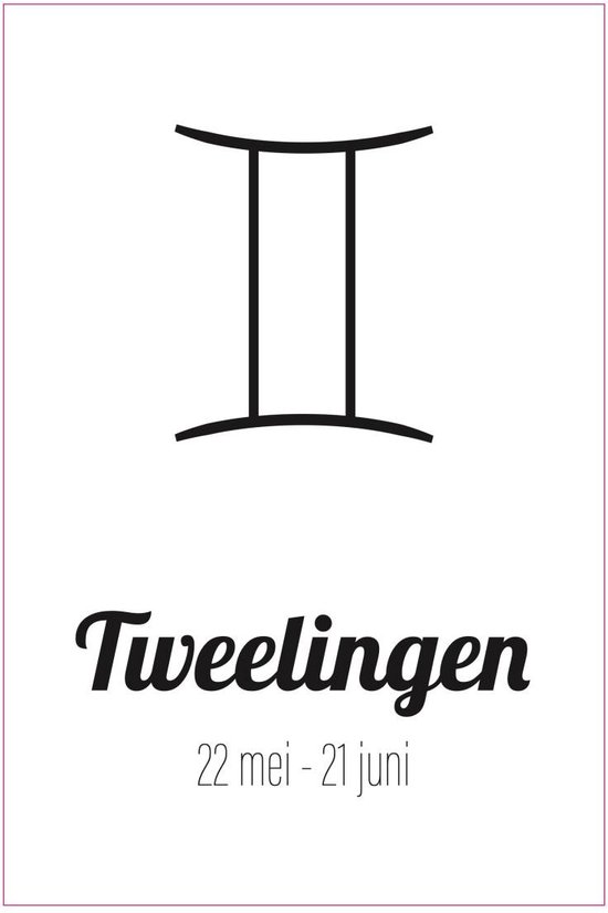 Sterrenbeeld Tweeling - forex - wanddecoratie - geboorte - verjaardag ...