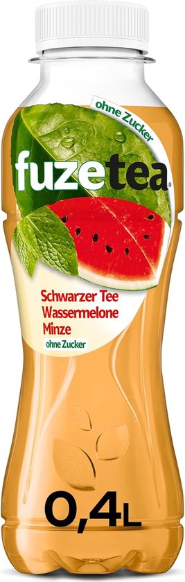 Fuze Tea - Black Tea - Watermelon - Mint - No Sugar - Petfles - 6 stuks ...