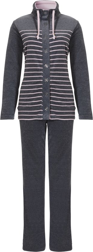 Pastunette pyjama pak dames velours - Grey stripe - Nos - Winter ...