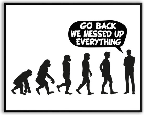 Go back we messed up everything fotolijst met glas 30 x 40 cm ...