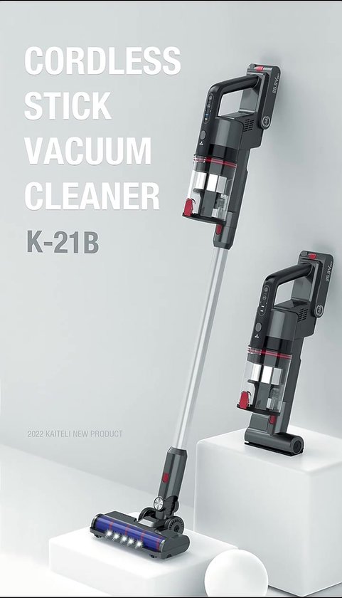 Draadloos Steelstofzuiger - 200 WATT INCL 4 opzetstukken - Flexibele ...