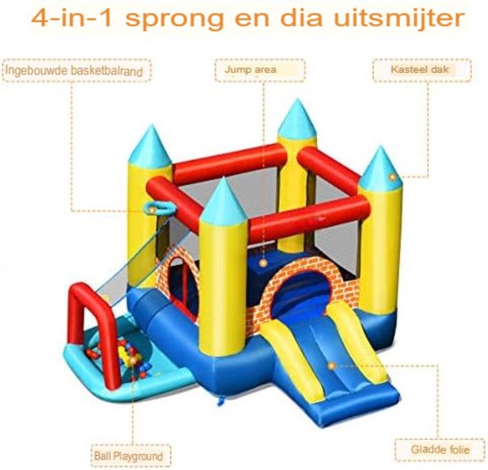 Springkasteel - Springkasteel voor kinderen - Springkasteel voor ...