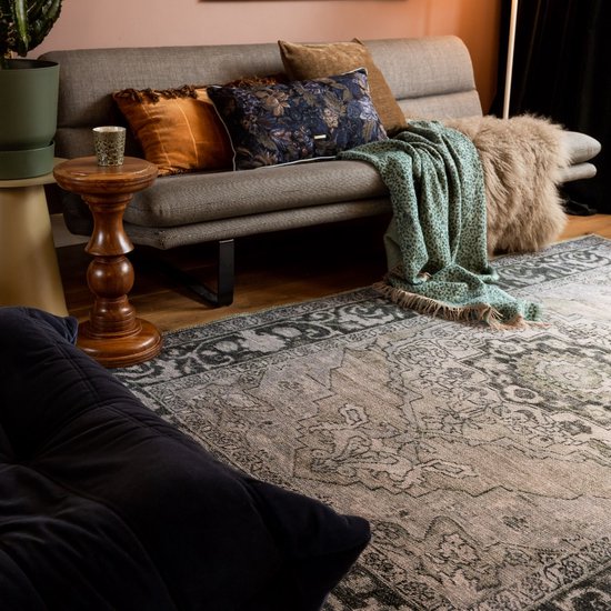 Vintt Vloerkleed Joe Groen - Chenille - 160 x 230 cm - (M) | bol