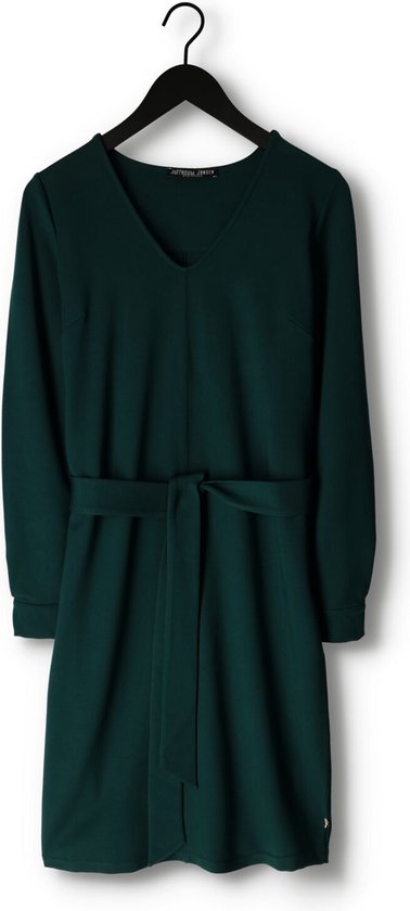 Jansen Amsterdam Victoria Jurken Dames - Rok - Jurk - Groen - Maat XS | bol