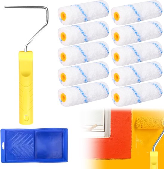 verfroller / Paint Roller Brush Set 10 Stuks | bol