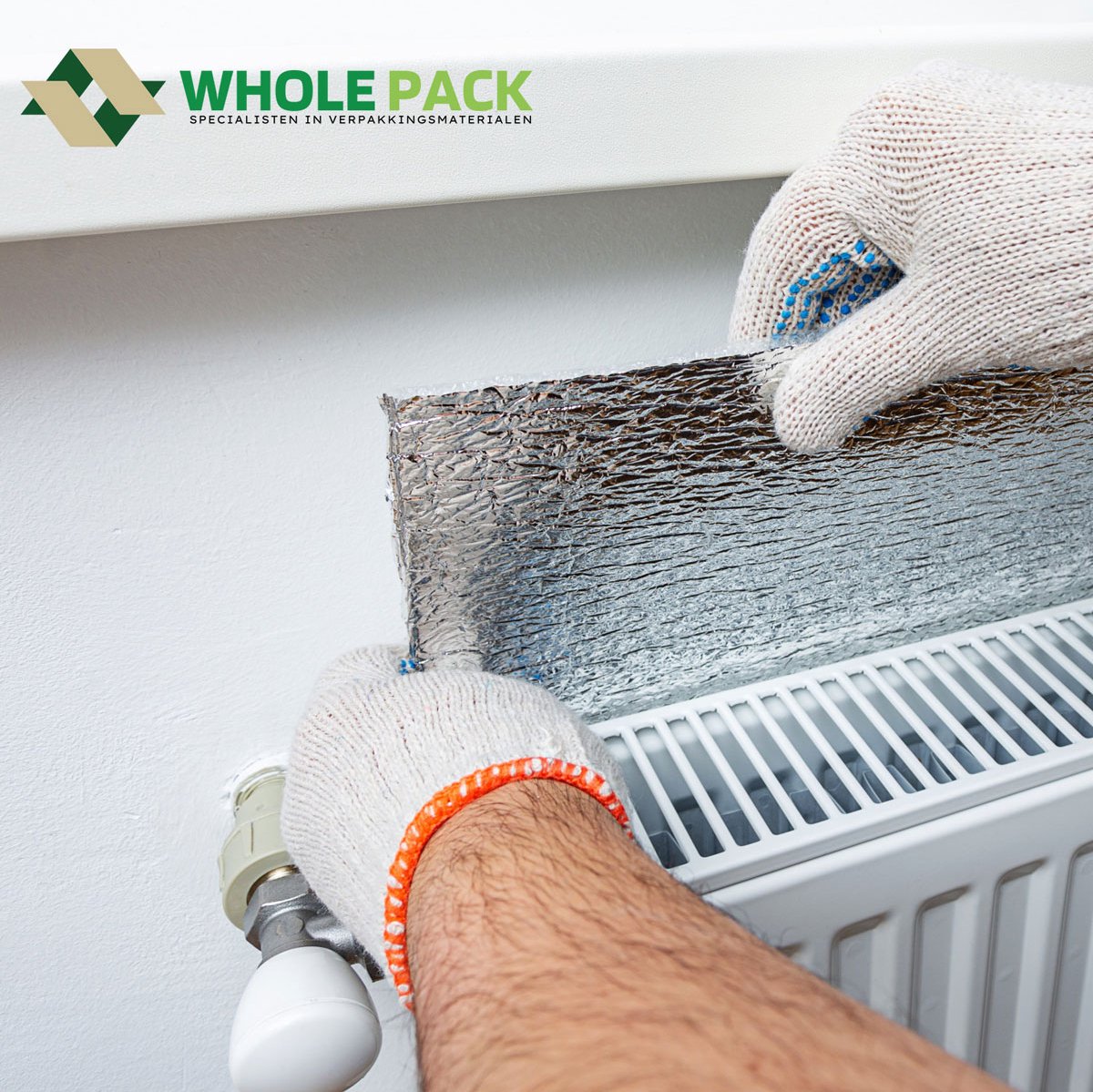 Radiatorfolie + 12 sterke magneten - 500cm × 60cm - Isolatie achter ...