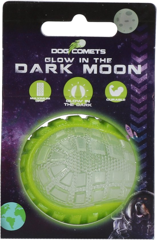 Dog Comets Glow in the Dark Moon Bal - 5 cm - Hondenspeeltje ...