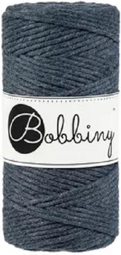 Bobbiny macrame koord 3 mm - charcoal | bol