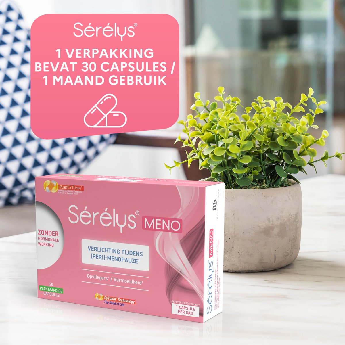 Sérélys - Meno - 30 capsules - 1 maand - Overgang tabletten ...