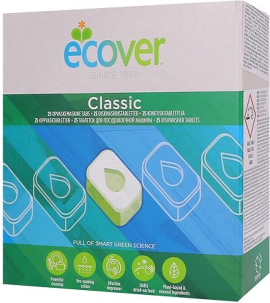 Ecover - Classic - Vaatwastabletten - Citroen - 300 Stuks - Voordeelverpakking | bol