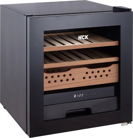 HCK Humidor SC-46CG-E - Sigarenkast - 36 Liter - 39 dB - Zwart | bol