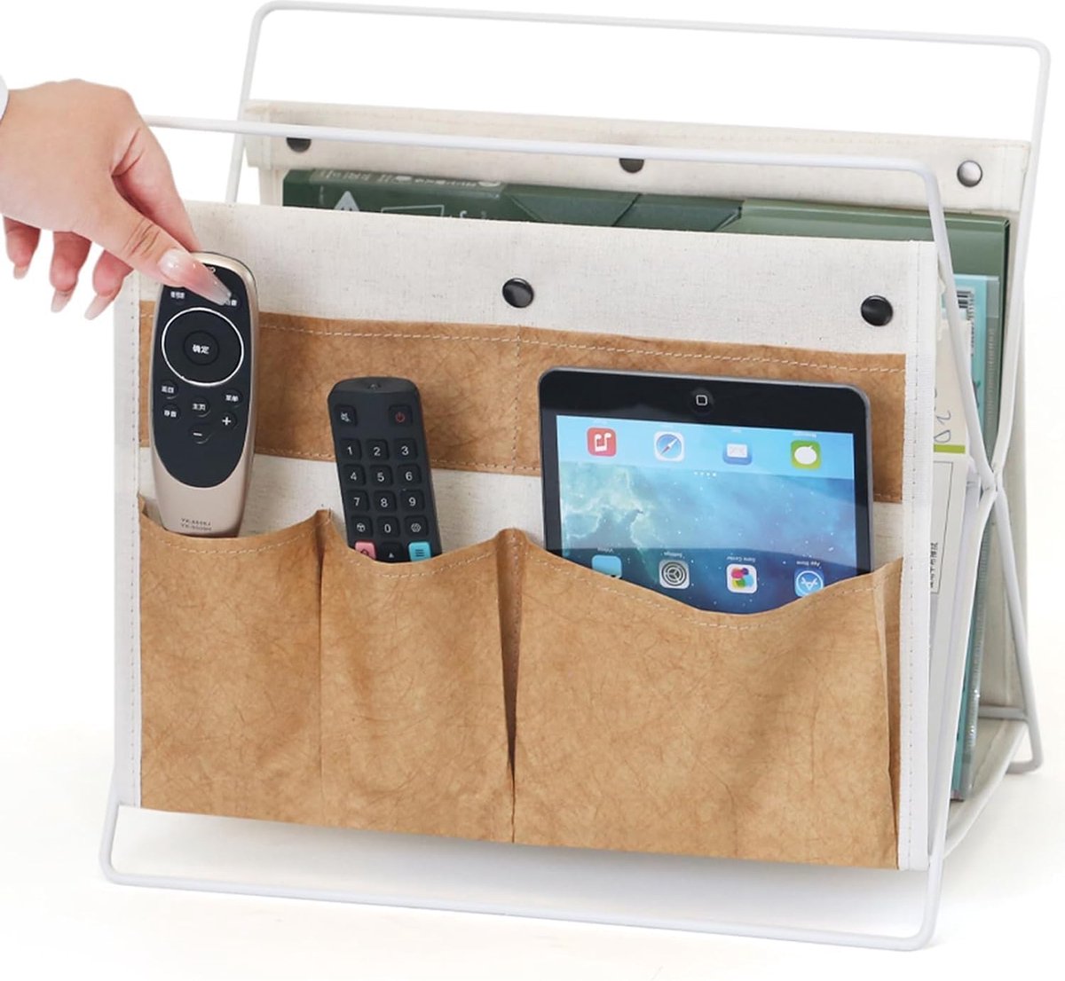 Metalen krantenstandaard, krantenhouder, staande opvouwbare ...