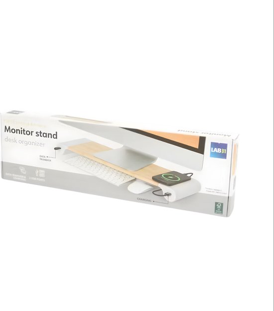 Lab31 Monitorstandaard - 17 x 55 cm | bol