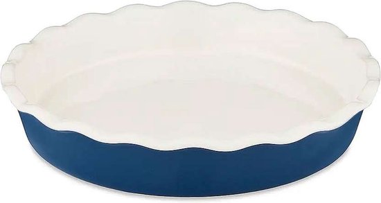 Taartvorm, Ovenschaal, ø 27 cm, Rond, Blauw, Keramiek - Barbary & Oak ...