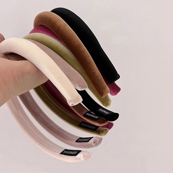 Fluweel - Velvet Haarband / Diadeem - Bruin | Polyester | Fashion Favorite | bol