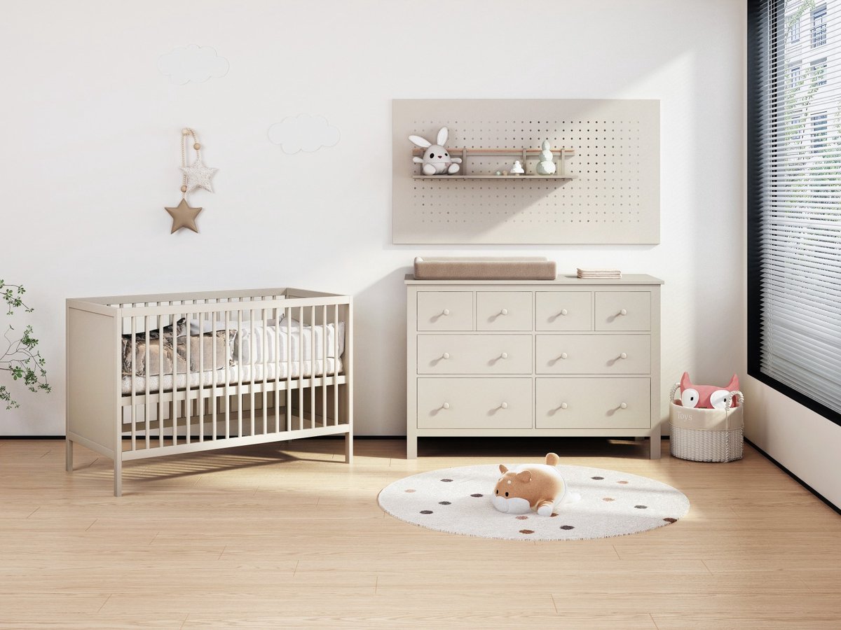Cabino Babykamer Clay 2 Delig Baby Bed Lola + Commode Bretagne | bol