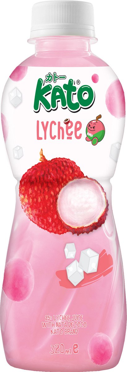 KATO - Lychee Drink with Nata De Coco - 24 X 320 ML ...