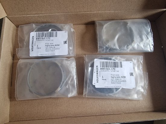 4 Stuks originele Audi naafdopjes 60mm 8W0 601 170 | bol