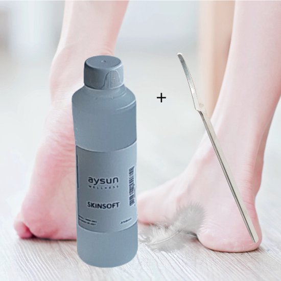 Skinsoft 250 ml + Eeltschraper- Eelt verwijderen -Voetverzorging | bol
