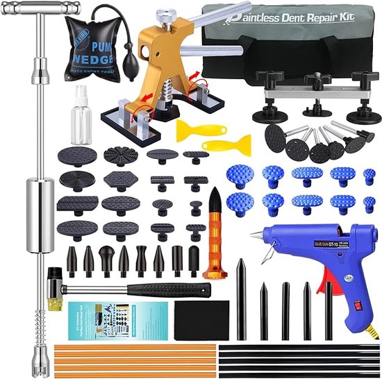 Dent Trekker Set, deuken reparatieset, Auto deuk reparatie bulge tool ...