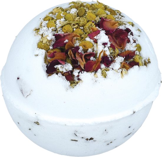 Rose & Chamomile Bomb Raw Bath Blaster | bol