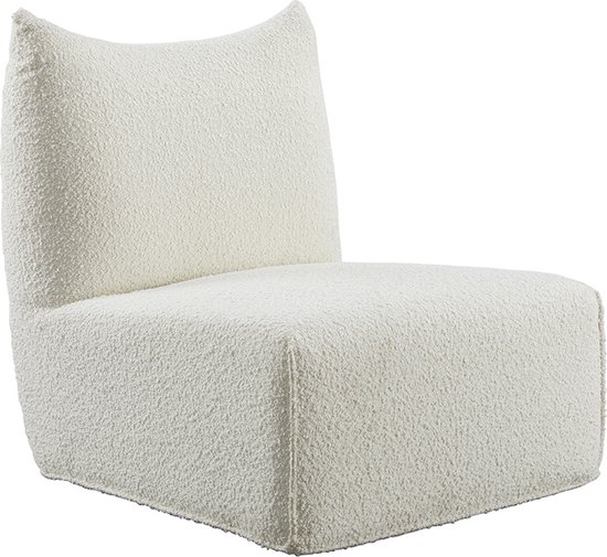 OHNO - Riverside - Teddy Lounge Stoel - Wit - Super Zachte Stof | bol