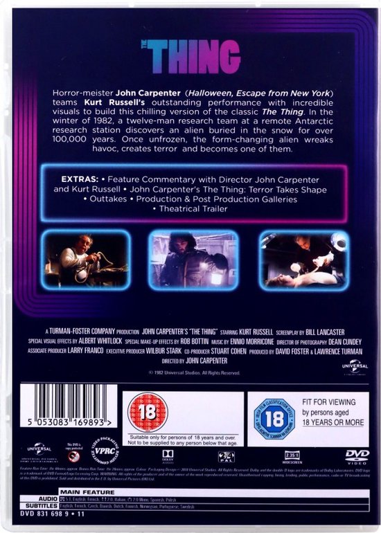 Thing (Dvd), Kurt Russell | Dvd's | bol