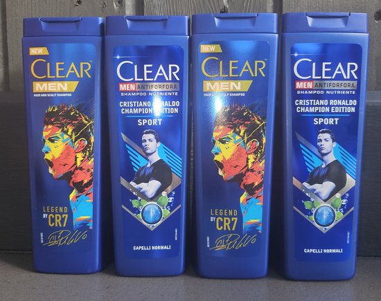 Clear Men Shampoo- Champion Edition - Legend by CR7 -Anti-Roos Shampoo ...