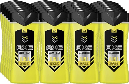 Axe Douchegel 6 in 1 | You Clean Fresh | 250 ml - Voordeelverpakking 24 ...