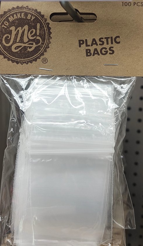 Plastic zakjes - Plastic bags - 100 stuks - hersluitbare zakjes ...