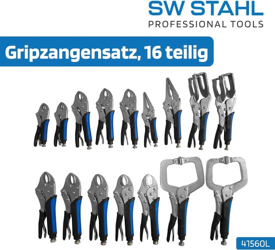 SW-Stahl 41560L griptangset 16-delig I universele, las-, Langbeck ...