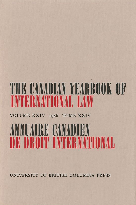 Canadian Yearbook of International Law-The Canadian Yearbook of ...