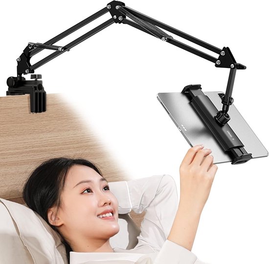 iPad houder voor bed, T2 tablethouder voor bed 360° draaiend, iPad ...