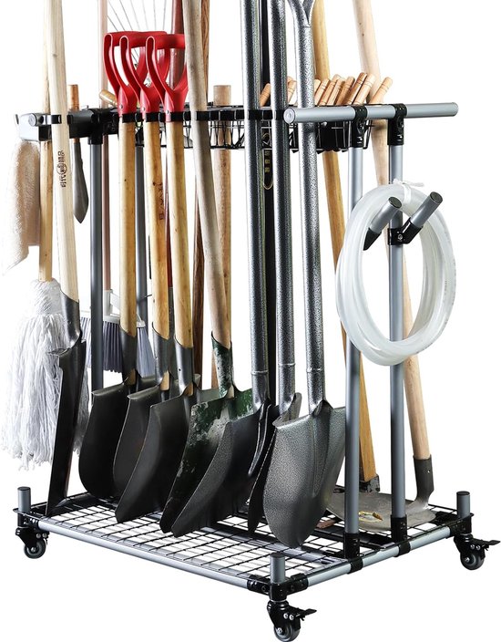 Multifunctioneel opbergrek voor tuingereedschap voor de classificatie ...