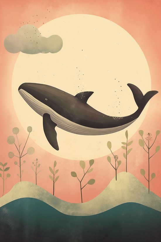 Walvis Poster | Droom Poster | Poster Walvis | Kinderkamer Poster ...