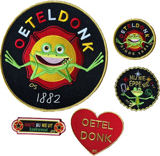 Oeteldonksjaal | Oeteldonk Emblemen Voordeelpakket | Set van 5 Stuks | bol