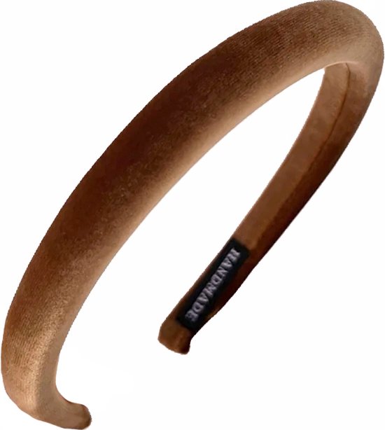 Fluweel - Velvet Haarband / Diadeem - Bruin | Polyester | Fashion Favorite | bol