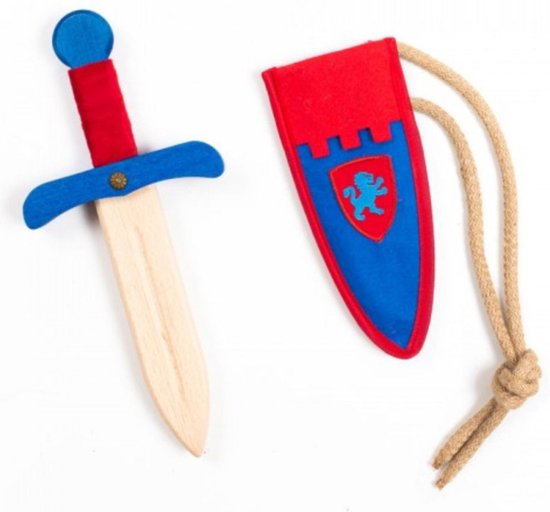 Kalid Medieval Toys - Dolk Camelot Blauw 30 cm met schede - Carnaval ...