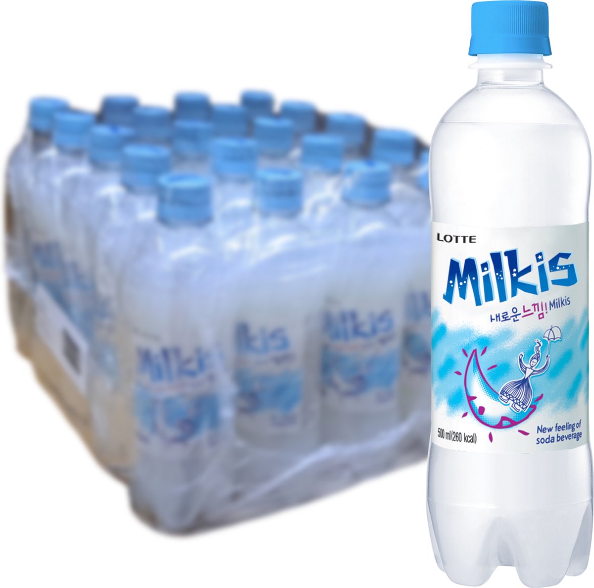 LOTTE - Milkis Soft Drink - 20 X 500 ML - Voordeelverpakking | bol