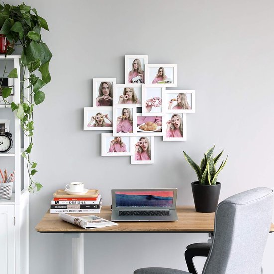 fotolijst collage, voor 12 foto's in 4 x 6″ (10 x 15 cm), montage ...