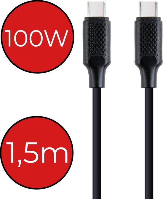 USB-C Kabels Oplaadkabel (100W) Datakabel USB C Kabel - USB C naar USB ...
