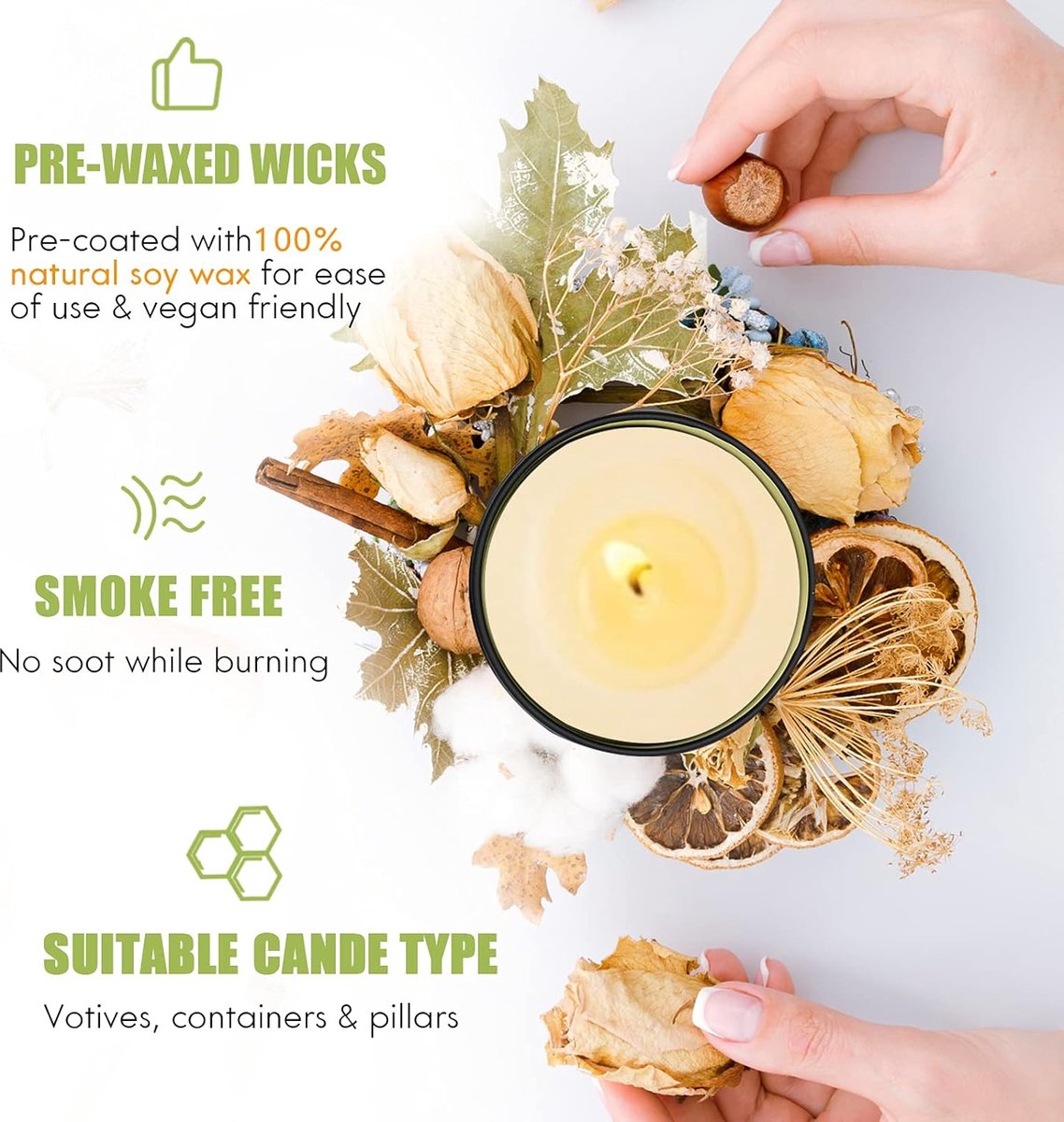 Kaars Tin 4 oz, 12 stuks kaars containers met 15 soja Pre Waxed Candle Wicks, metalen... | bol