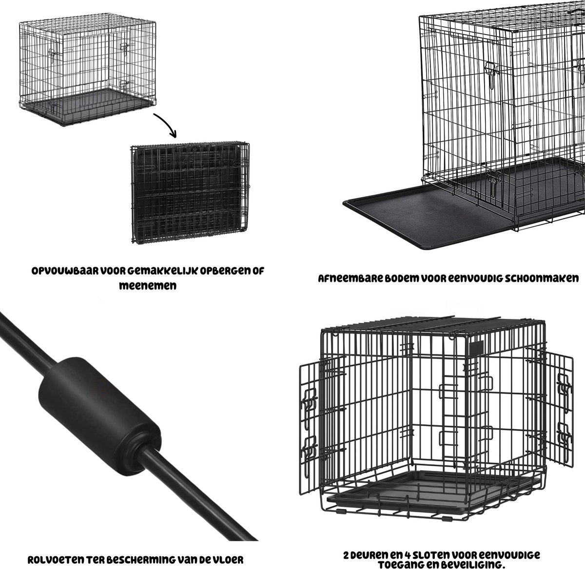 JAXY Hondenbench - Hondenbench Opvouwbaar - Bench Voor Honden - Honden ...