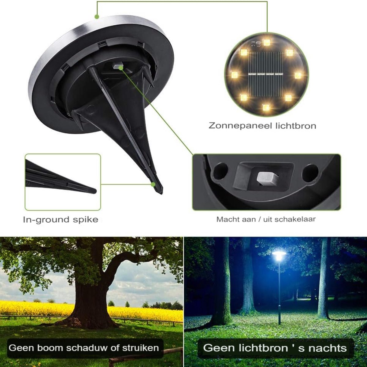 Solar Tuinverlichting Grondspots - Solar Tuinverlichting Zonne Energie ...