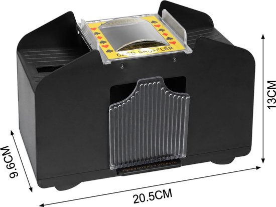 Kaartenschudder - 4 deks - Schudmachine - Kaarten schudder - Elektrisch ...