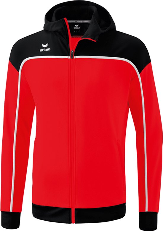 Erima Change Trainingsjack Met Capuchon Kinderen - Rood / Zwart / Wit ...