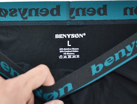 BENYSON® BENY-7015 3-Pack Heren BIOLOGISCHE Bamboe Boxershorts L | bol